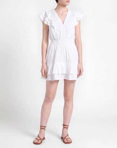 Poupette St Barth Cotton Broderie Anglaise Mini Dress - White