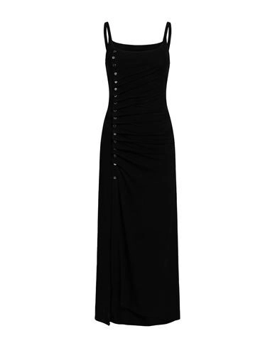 Rabanne Viscose Elastane Gathered Maxi Dress - Black