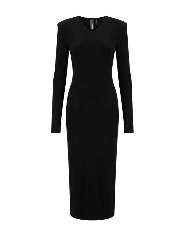 Norma Kamali Maxi Dress Size Polyester, Elastane