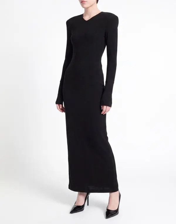 Norma Kamali Maxi Dress Size Polyester, Elastane
