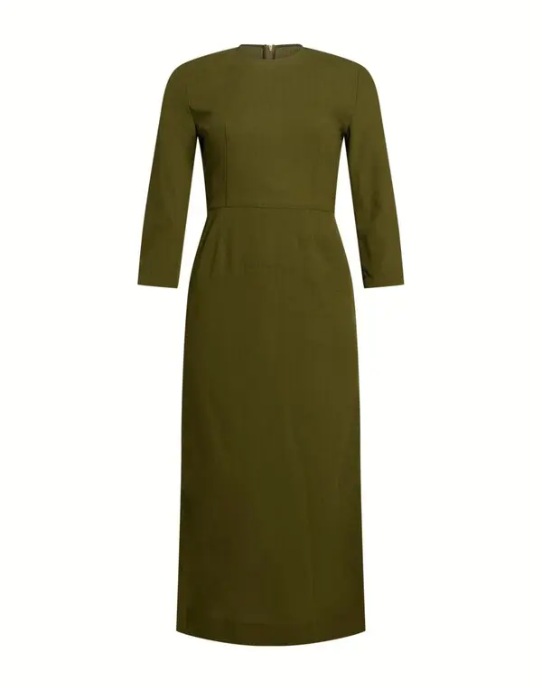 Fabiana Filippi Wool Midi Dress - Green
