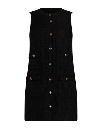 Sandro Tweed Mini Dress With Button Embellishments