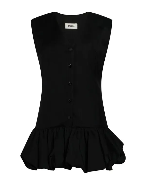 Sandro Canvas Poplin Mini Dress