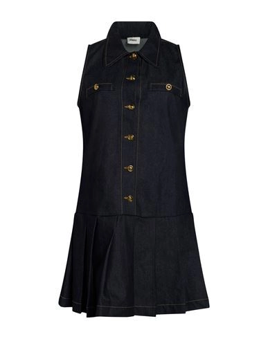 Sandro Denim Sleeveless Button-embellished Mini Dress