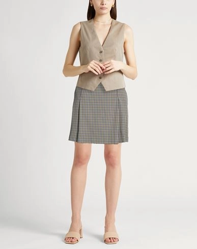 Tory Burch Mini Skirt Burgundy Size Polyester, Elastane