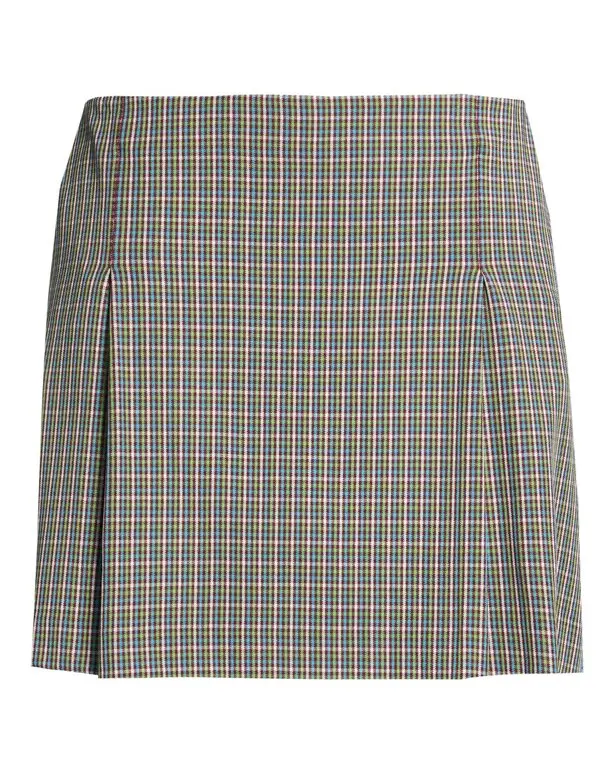 Tory Burch Mini Skirt Burgundy Size Polyester, Elastane