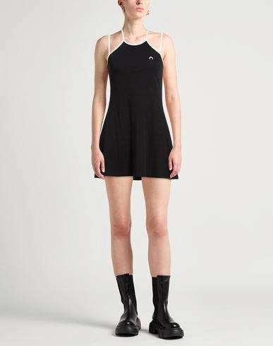 MARINE SERRE Ribbed Cotton-elastane Mini Dress