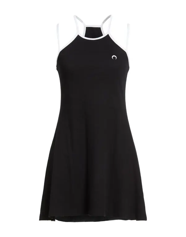 MARINE SERRE Ribbed Cotton-elastane Mini Dress