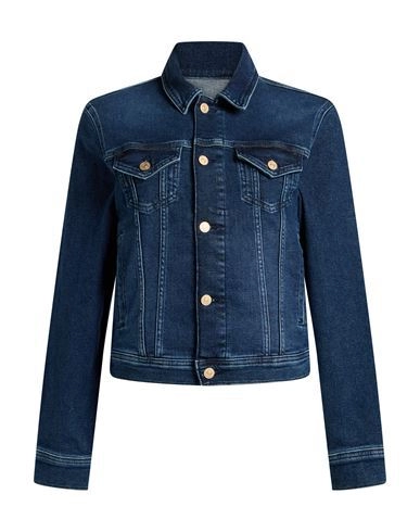 7 For All Mankind Denim Outerwear Size Cotton, Modal, Elastomultiester, Elastane - Blue