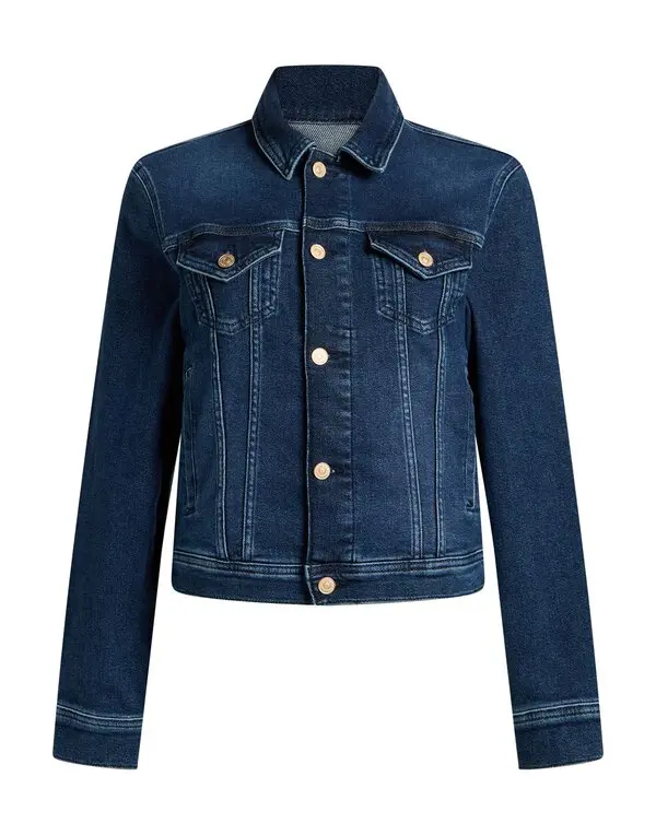 7 For All Mankind Denim Trucker Jacket - Blue