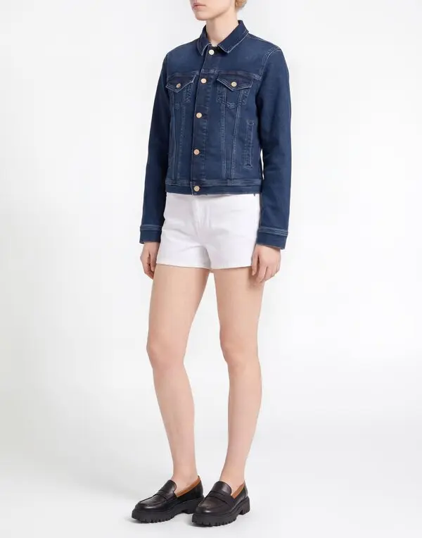 7 For All Mankind Denim Trucker Jacket - Blue