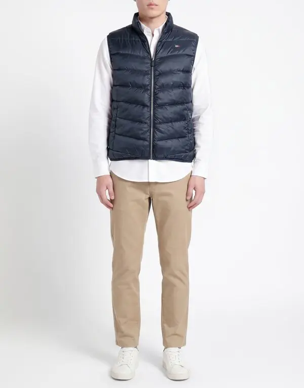 Façonnable Quilted Duck Down Vest - Blue