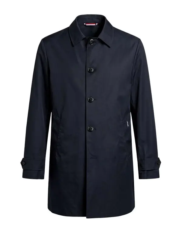 Façonnable Midnight Cotton And Polyamide Overcoat