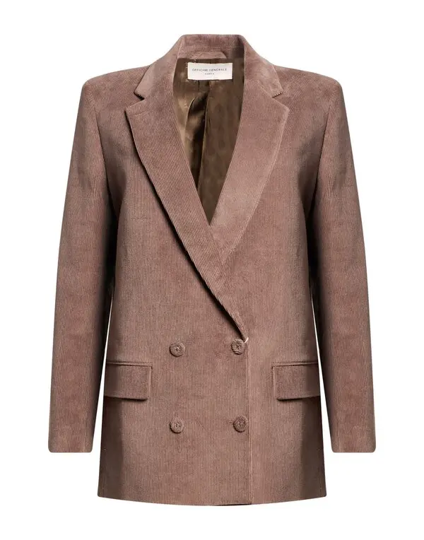 Officine Générale Jacket Khaki Size Cotton, Elastane