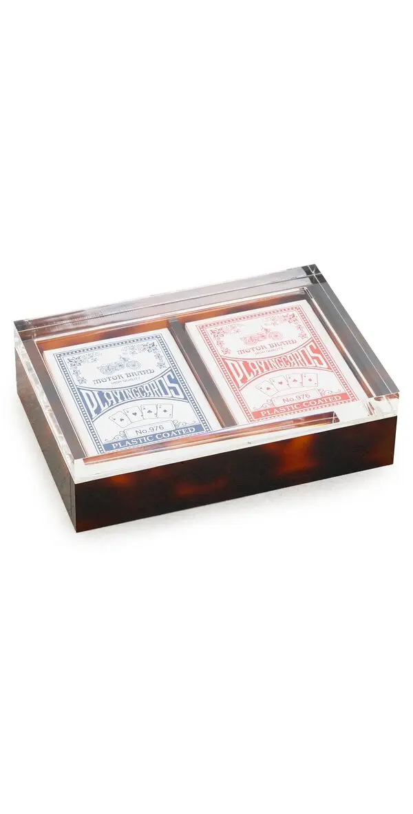 TIZO DESIGN Lucite Tortoise Card Set Tortoise - One-color