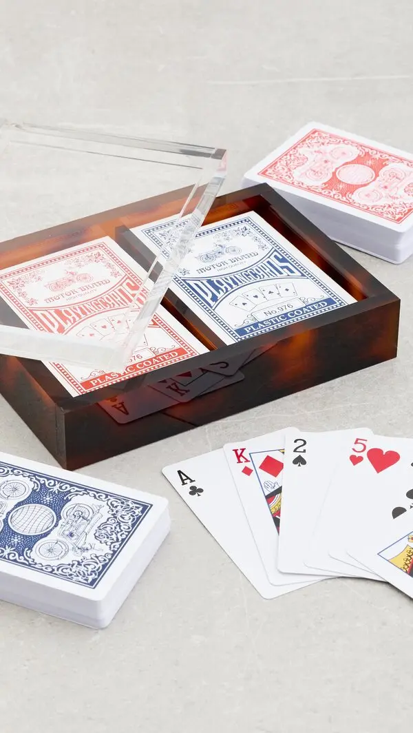 TIZO DESIGN Lucite Tortoise Card Set Tortoise