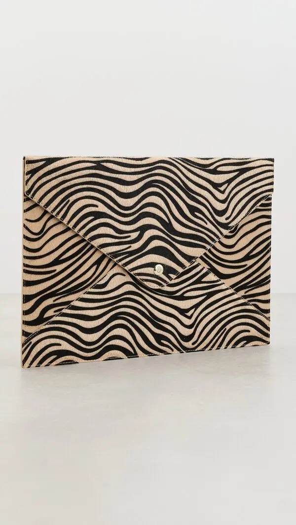 HEAVEN MAYHEM Print Faux Leather Laptop Sleeve