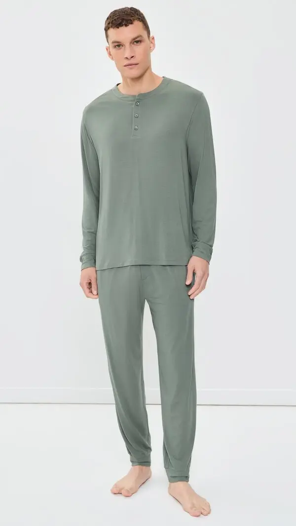 Eberjey Henry Long Pajamas Set