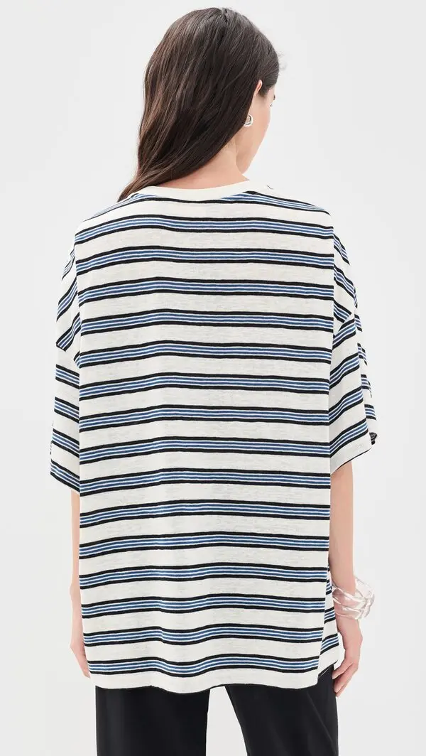 VRG GRL Willow Tee Striped Jersey Crewneck