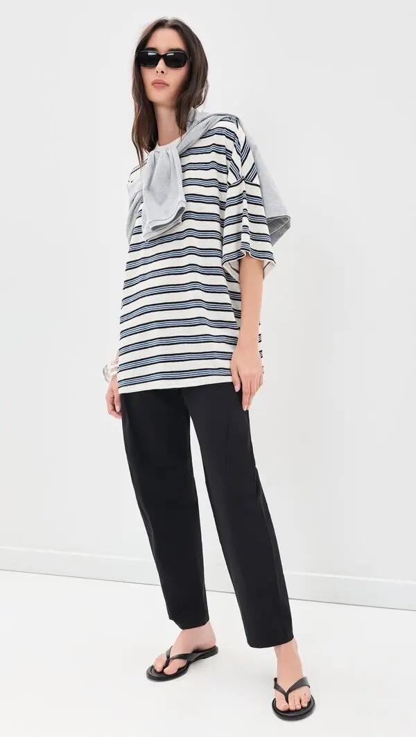 VRG GRL Willow Tee Striped Jersey Crewneck