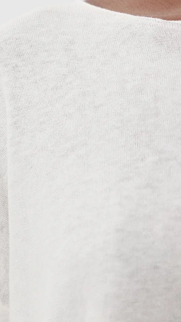 Eterne Cropped Boatneck Knit Top