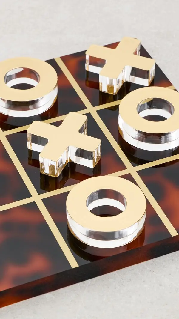 TIZO DESIGN Lucite Tortoise Tic Tac Toe Set