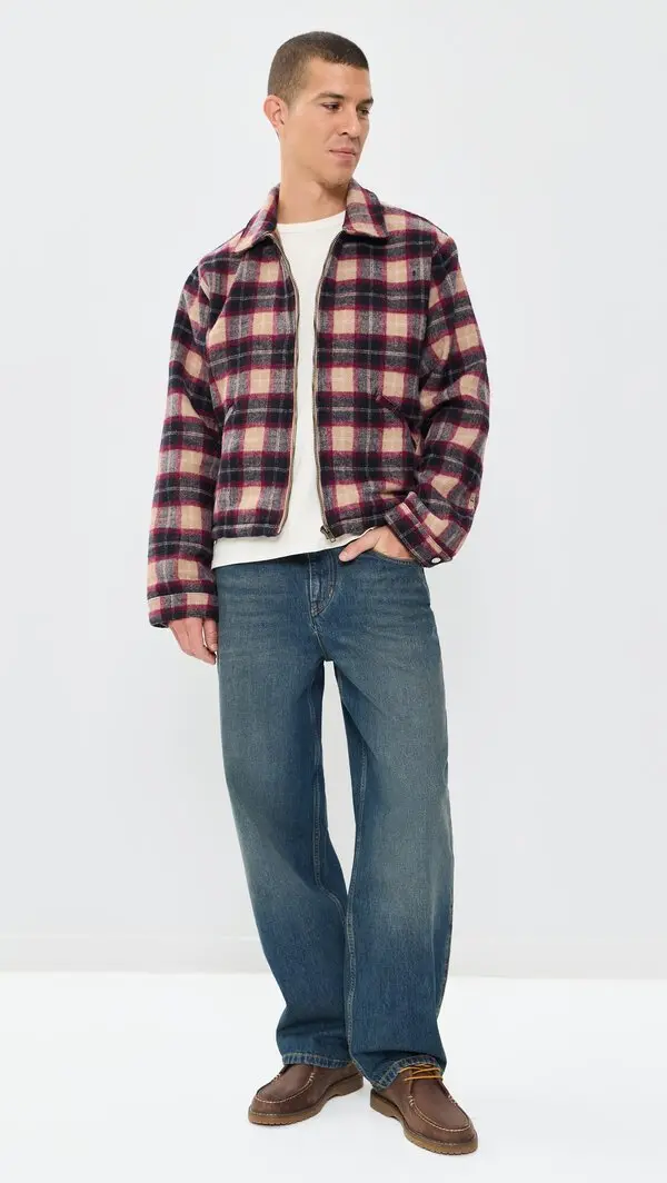 ASHER Zed Plaid Zip-up Jacket