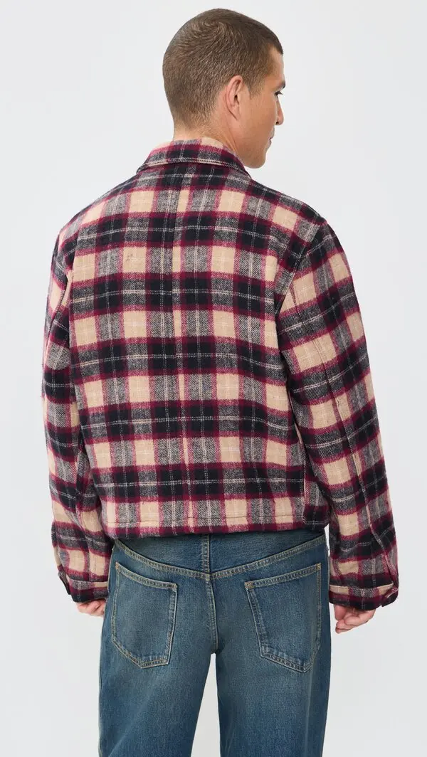 ASHER Zed Plaid Zip-up Jacket