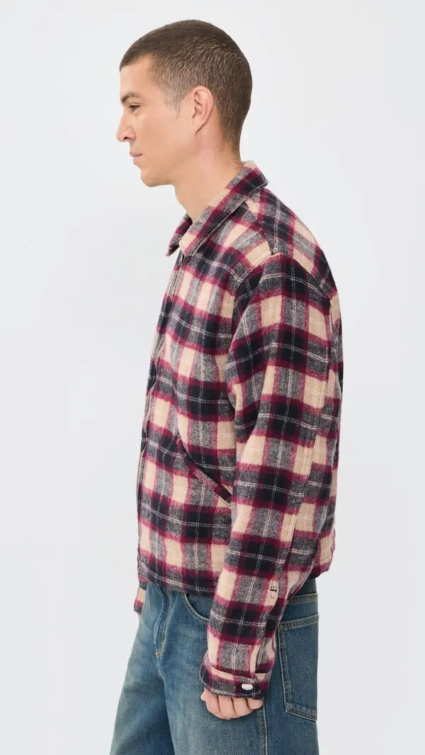 ASHER Zed Plaid Zip-up Jacket