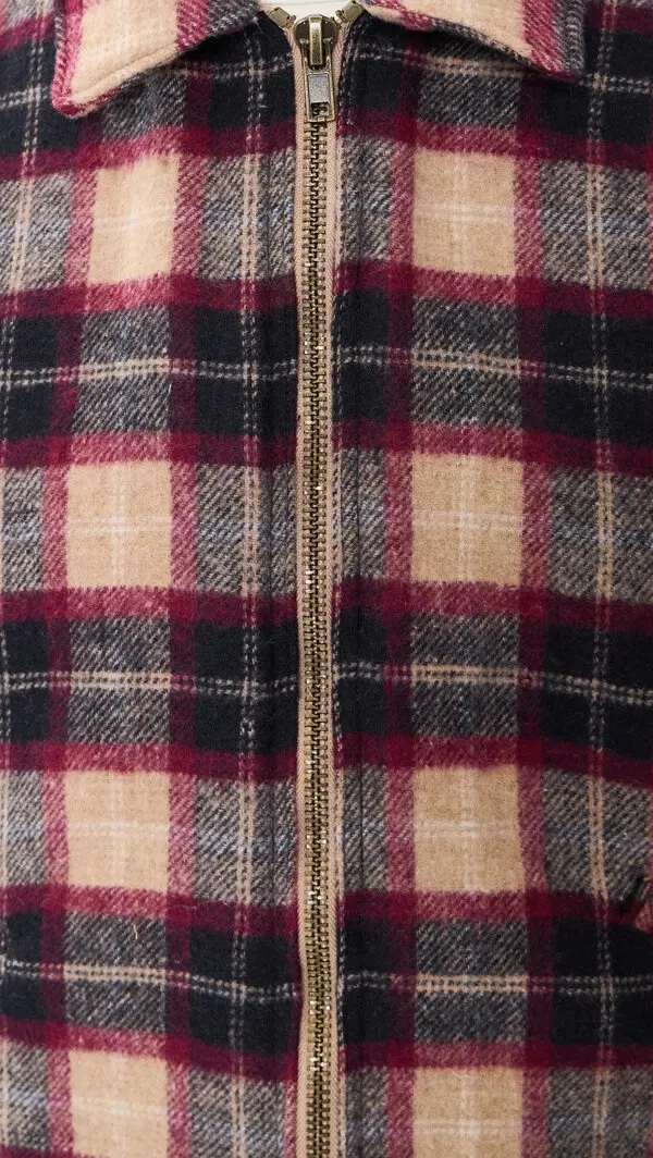 ASHER Zed Plaid Zip-up Jacket