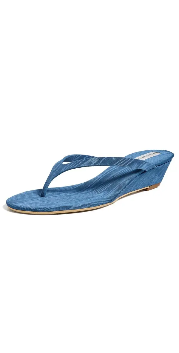 Christopher Esber Moire Weave Wedge Heels