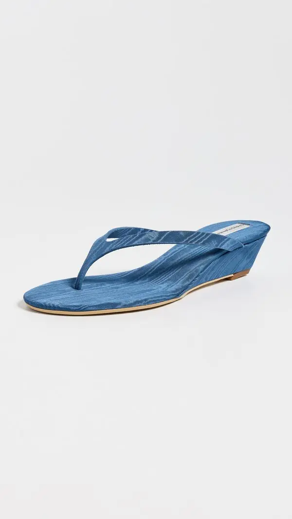 Christopher Esber Moire Weave Wedge Heels