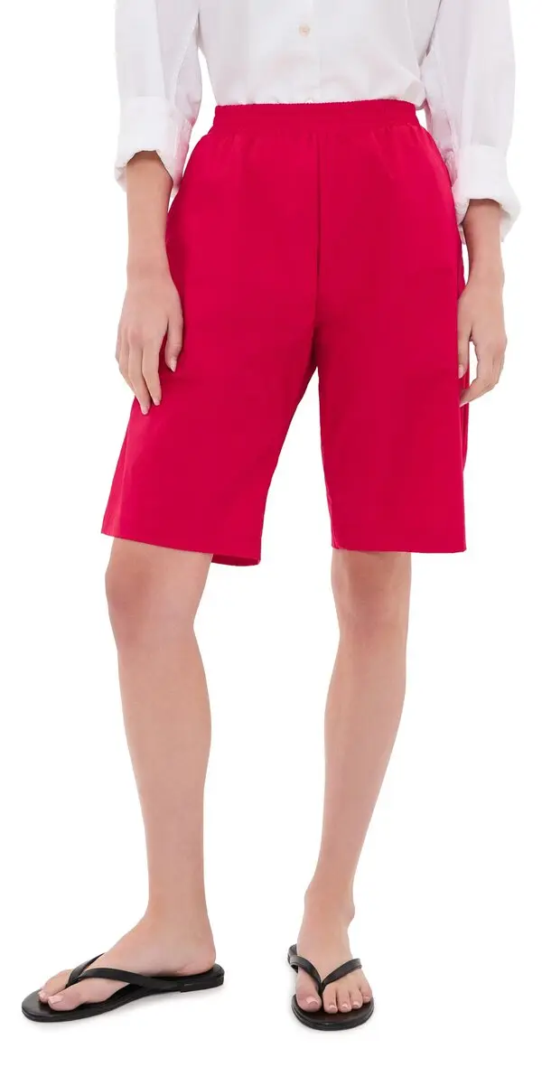 LE BOP Frances Bermuda Shorts - Red