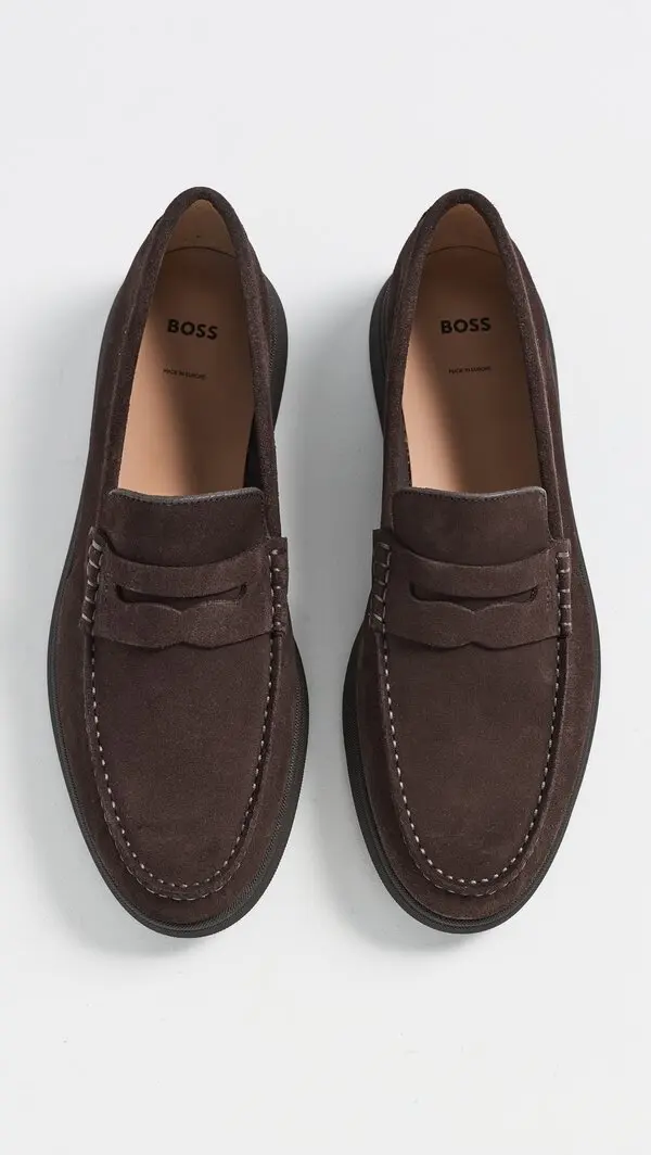 BOSS Sienne Suede Loafers