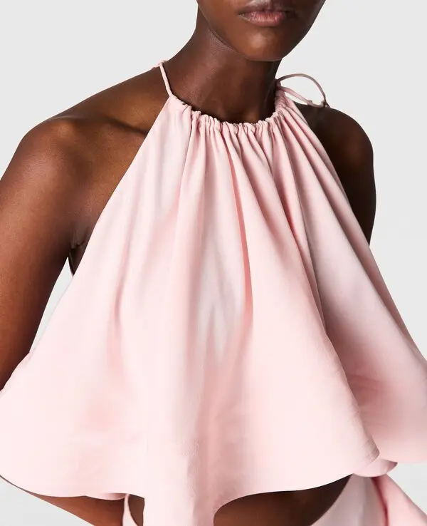 Stella McCartney Halterneck Sleeveless Frill Top