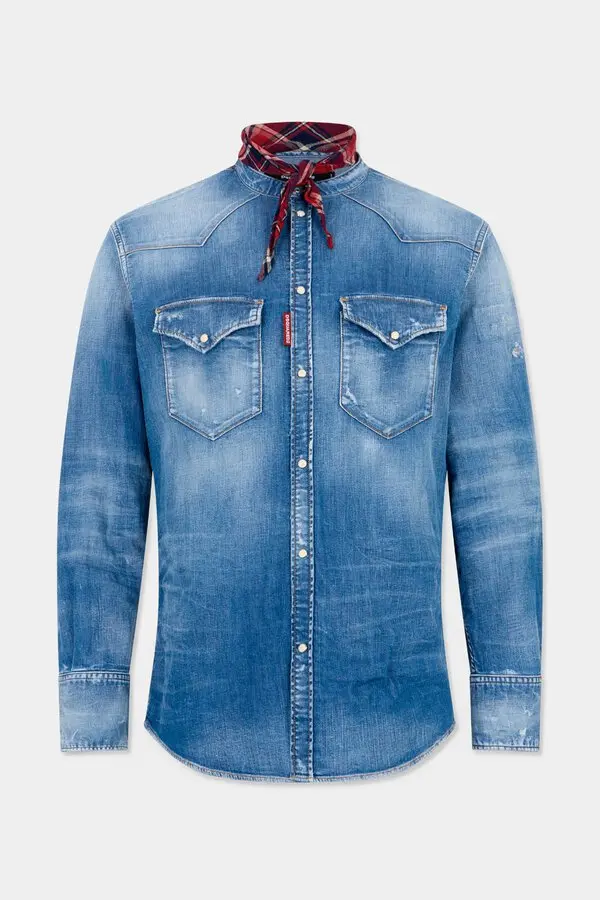 Dsquared2 Medium Wash Canadian Vintage Shirt