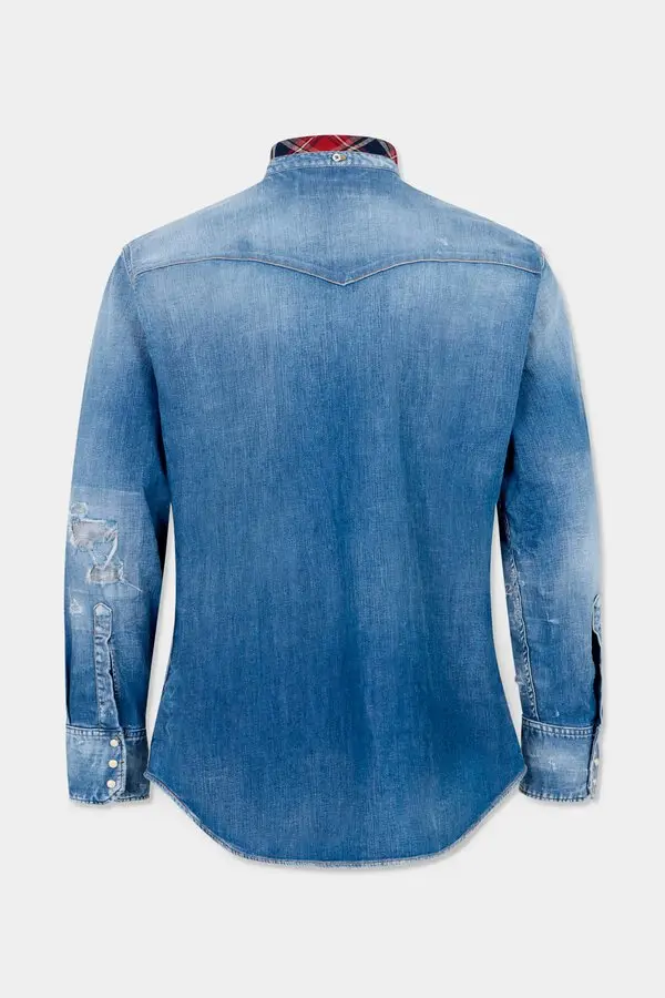 Dsquared2 Medium Wash Canadian Vintage Shirt