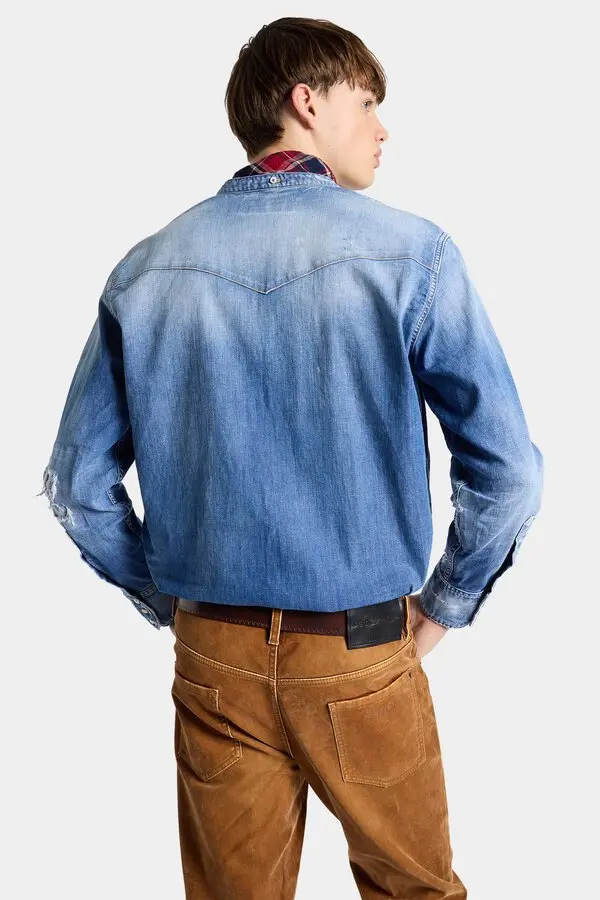 Dsquared2 Medium Wash Canadian Vintage Shirt