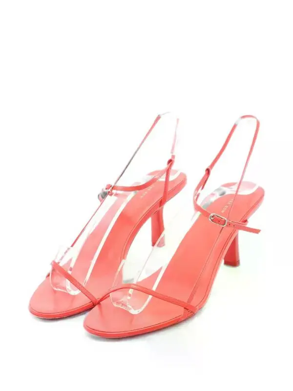 THE ROW Buckled Leather Heeled Sandals