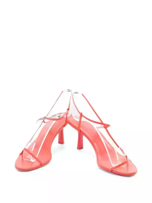 THE ROW Buckled Leather Heeled Sandals