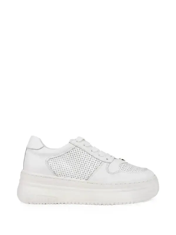 SERGIO MORETTI FIRENZE Perforated Platform Sneakers