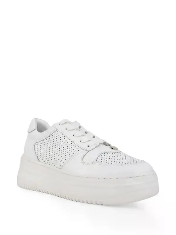 SERGIO MORETTI FIRENZE Perforated Platform Sneakers
