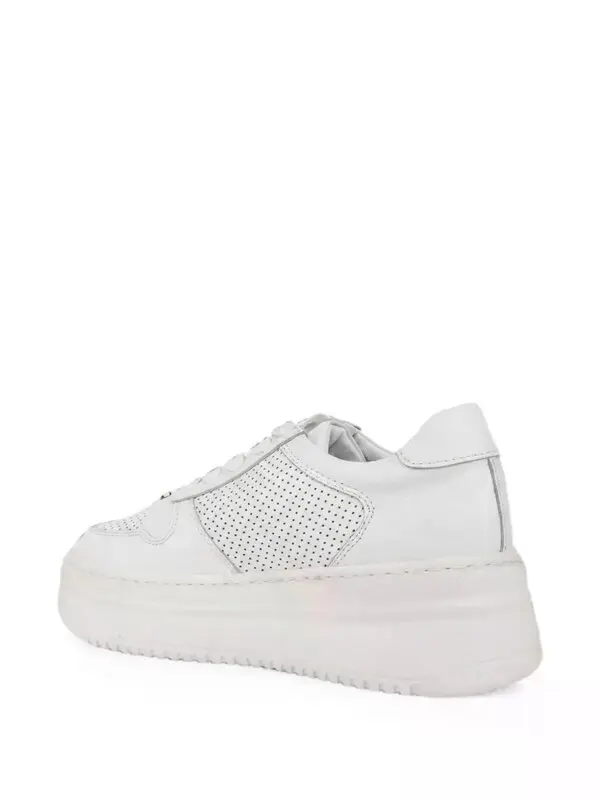 SERGIO MORETTI FIRENZE Perforated Platform Sneakers