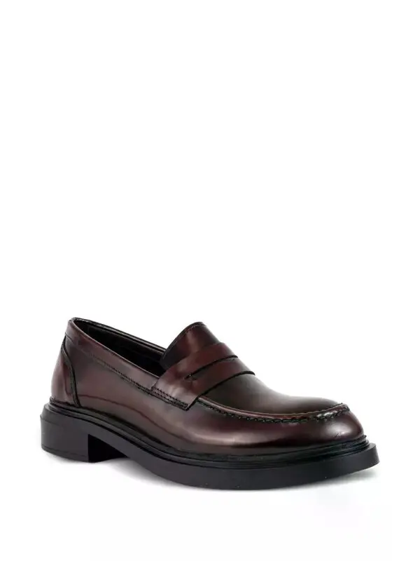 SERGIO MORETTI FIRENZE Polished Leather Loafers