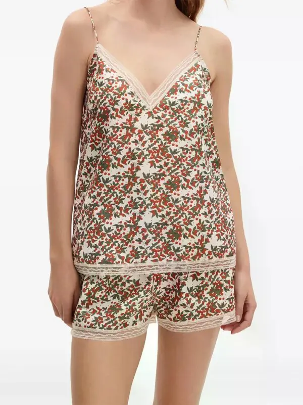 ERES Friselis Lace-trim Pajama Shorts - Multicolour