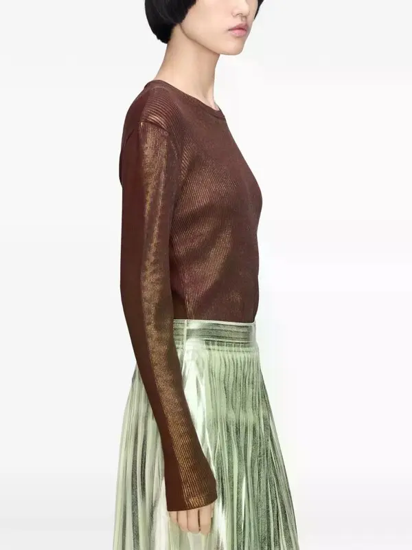 MAISON MARGIELA Foiled Ribbed T-shirt