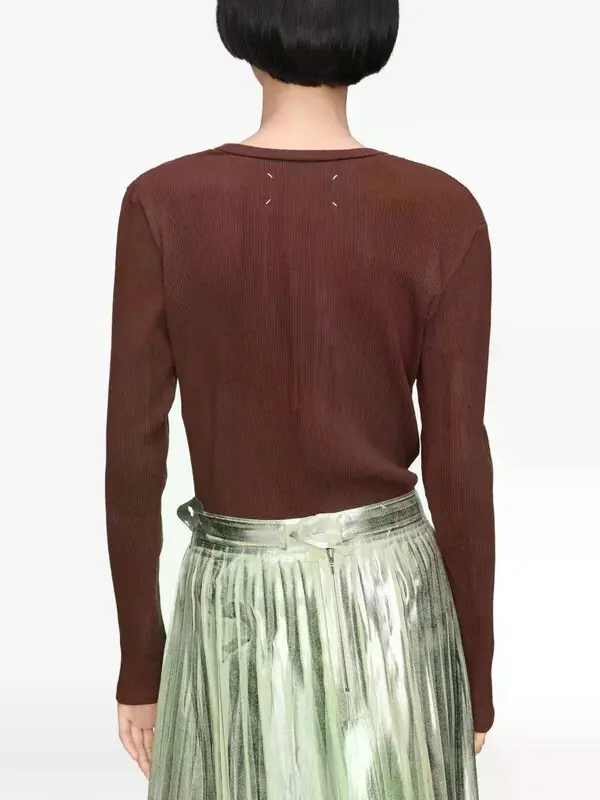 MAISON MARGIELA Foiled Ribbed T-shirt