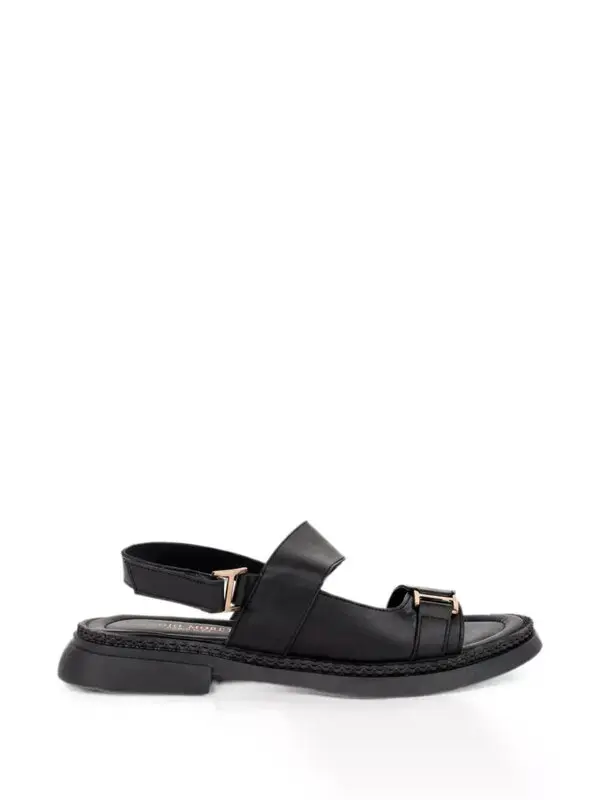 SERGIO MORETTI FIRENZE Leather Buckle-detail Slingback Sandals