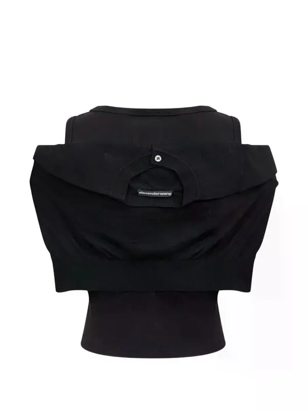 Alexander Wang Layered Tie-front Tank Top