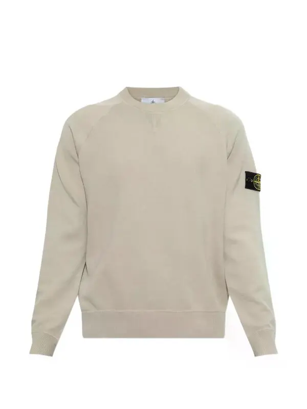 Stone Island Logo-patch Raglan-sleeve Sweater